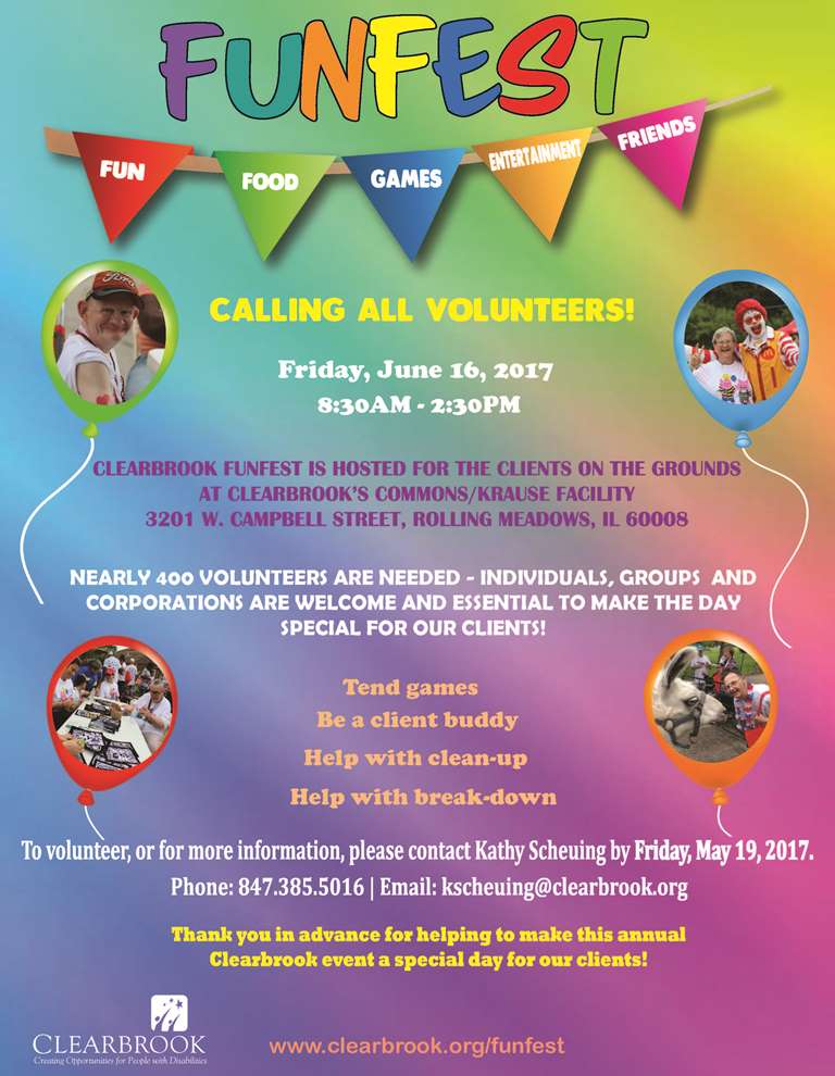 Funfest 2017 Calendar Page | Clearbrook